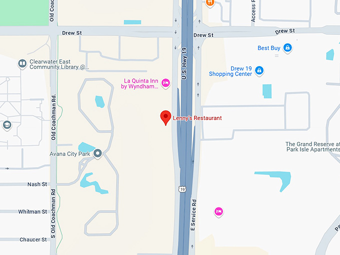 16. lenny's restaurant map