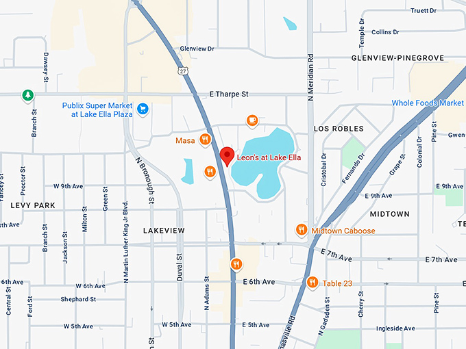 16. leon's at lake ella map