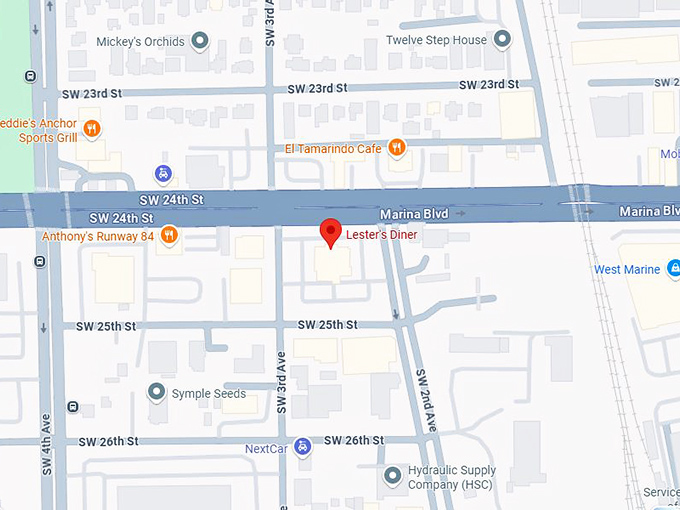 16. lester's diner map