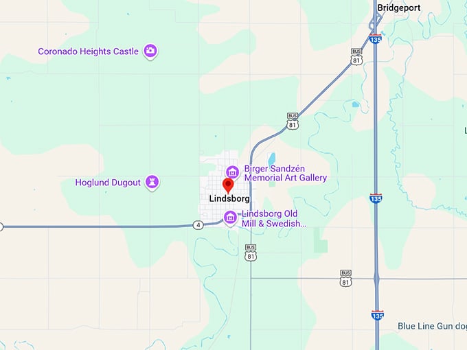 16. lindsborg map
