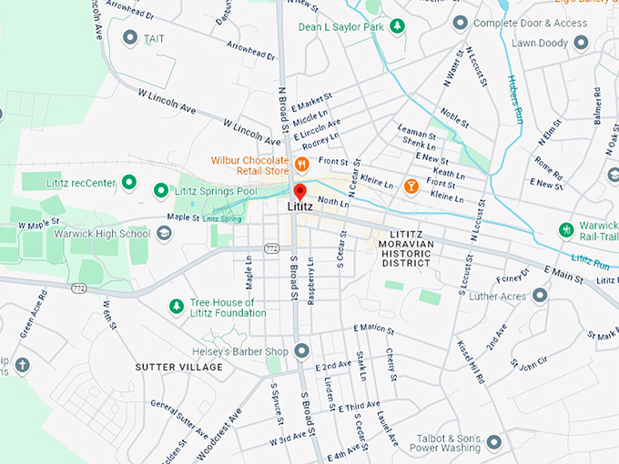 16. lititz map