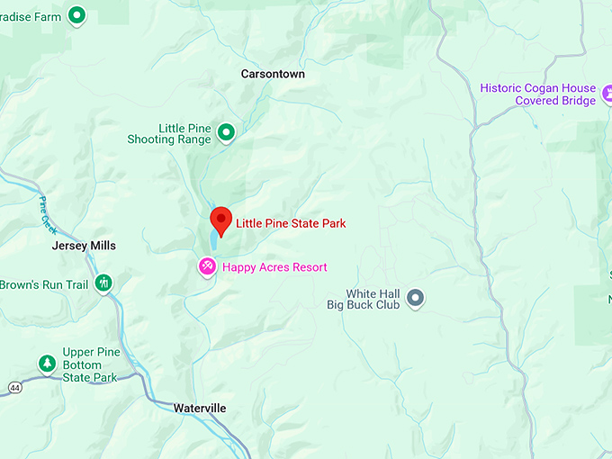 16. little pine state park map