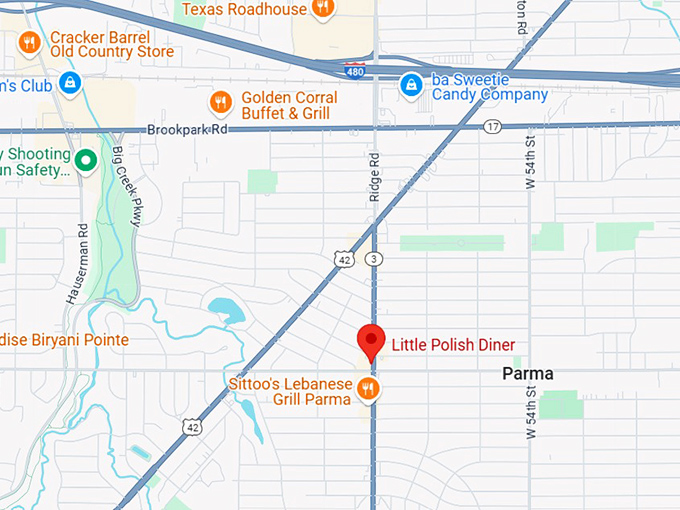 16. little polish diner map