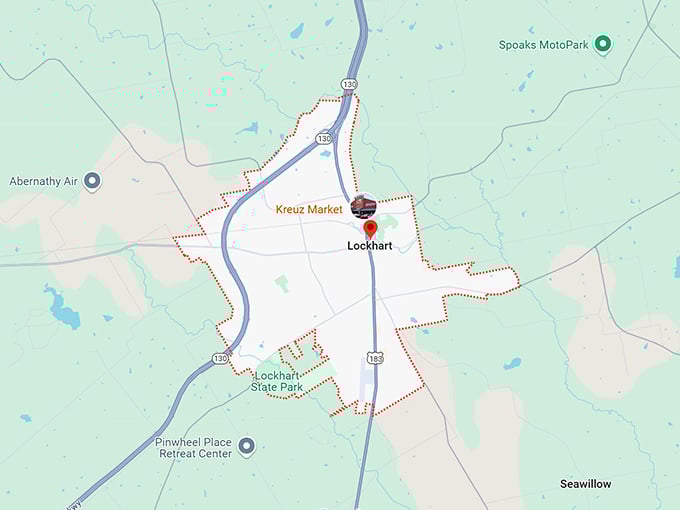 16. lockhart, tx map