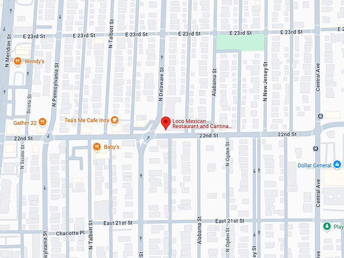 16. loco mexican restaurant and cantina fall creek place map