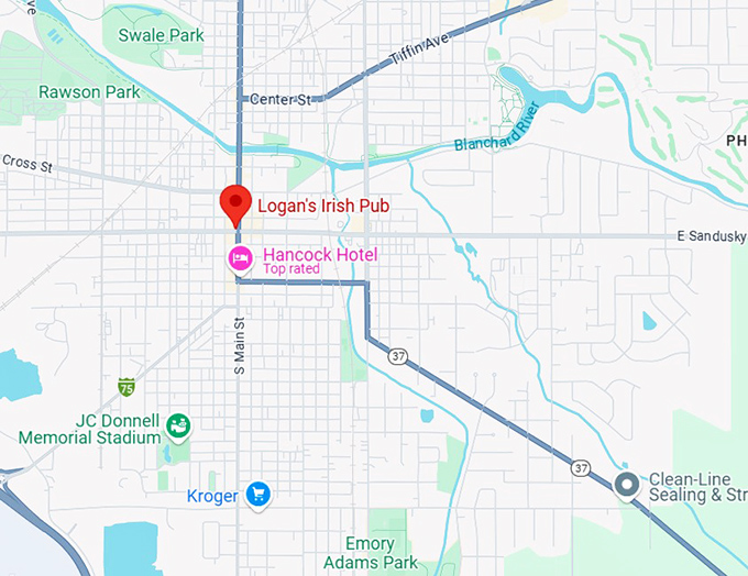 16. logan's irish pub map