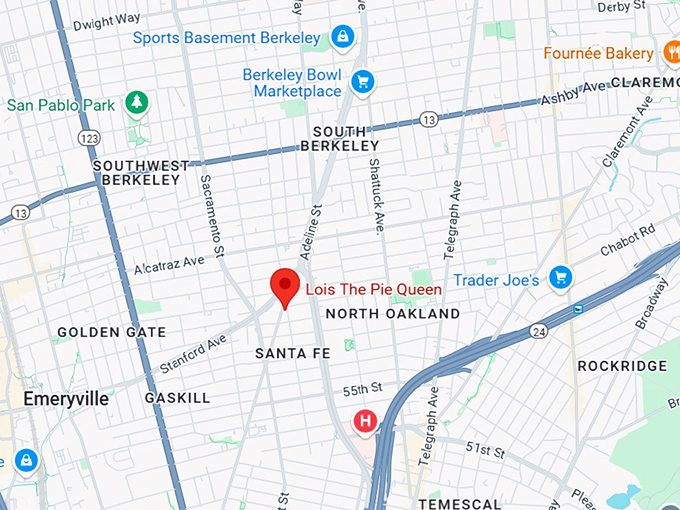 16. lois the pie queen map