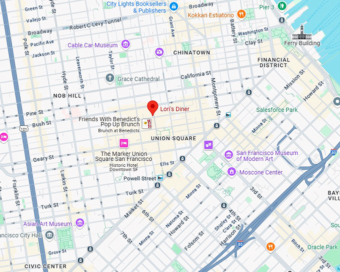 16. lori's diner map