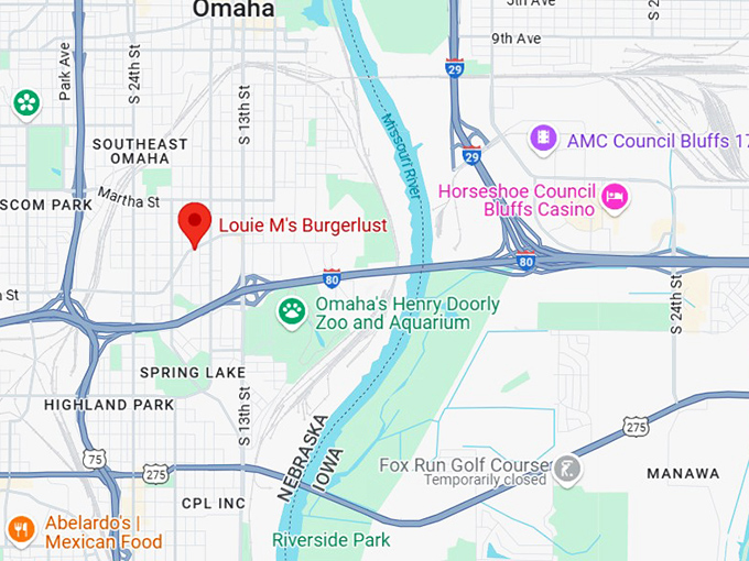 16. louie m's burgerlust map