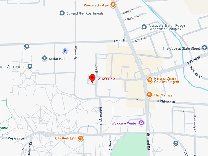 16. louie's cafe map