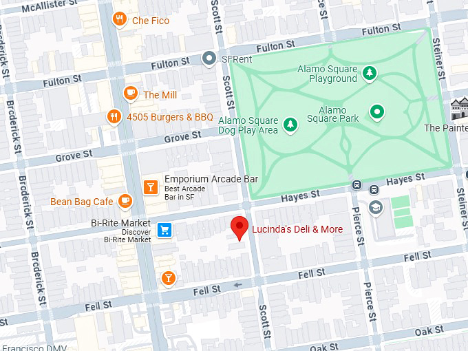 16. lucinda's deli & more map