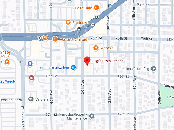 16. luigi's pizza kitchen map