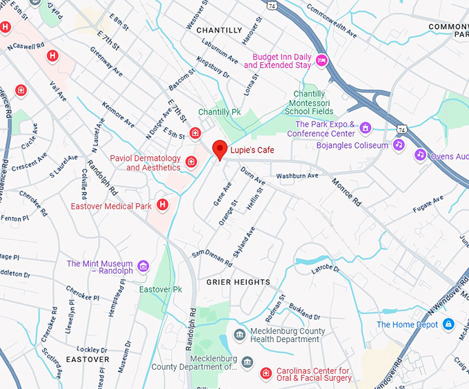 16. lupie's cafe map