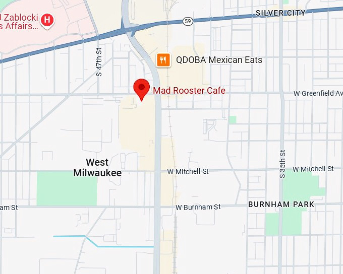 16. mad rooster cafe map