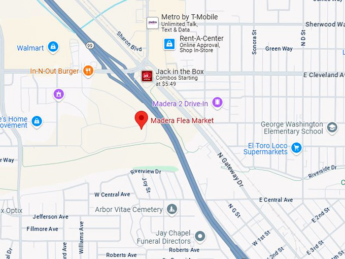 16. madera flea market map
