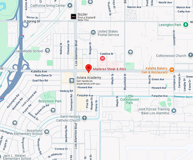 16. maderas steak & ribs map