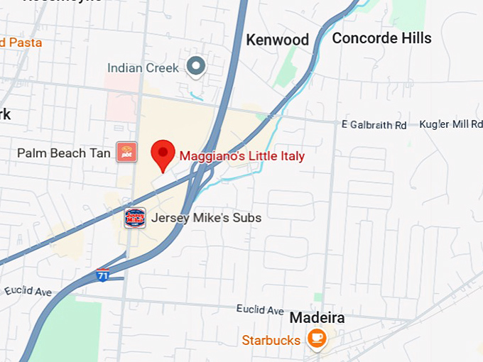 16. maggiano's little italy map