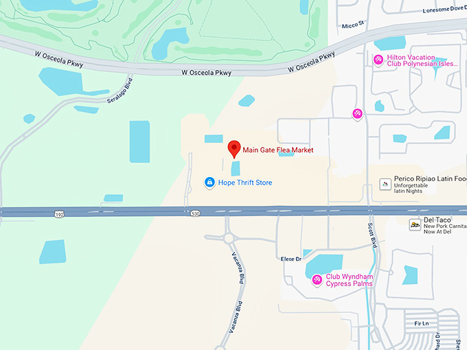 16. main gate flea market map