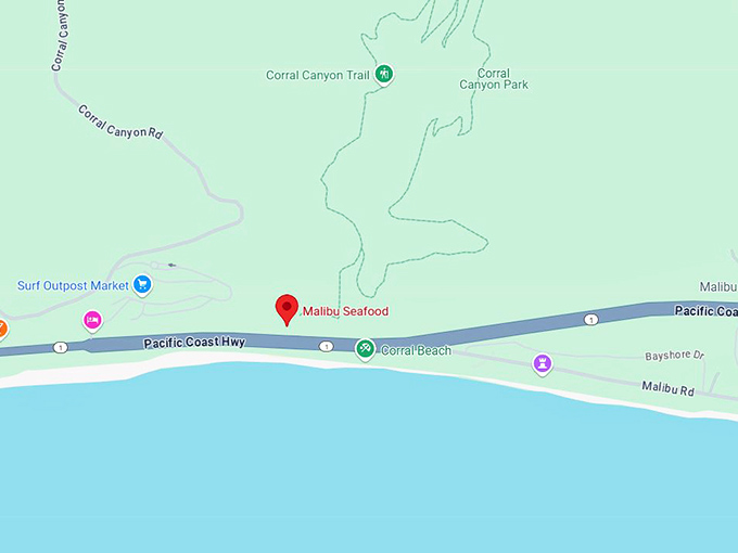 16. malibu seafood map