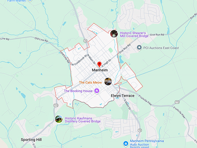 manheim, pa map
