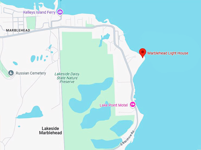 16. marblehead light house map