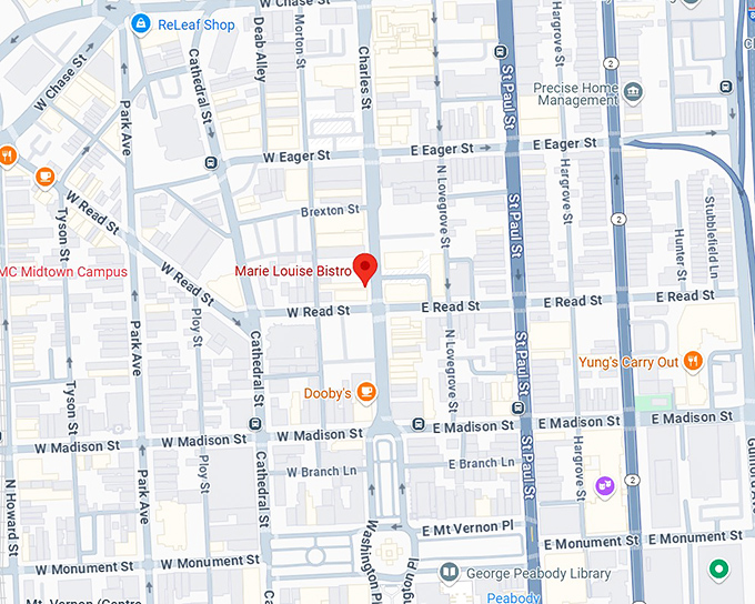 16. marie louise bistro map