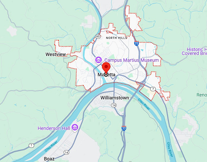 16. marietta, oh map