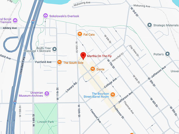 16. martha on the fly map