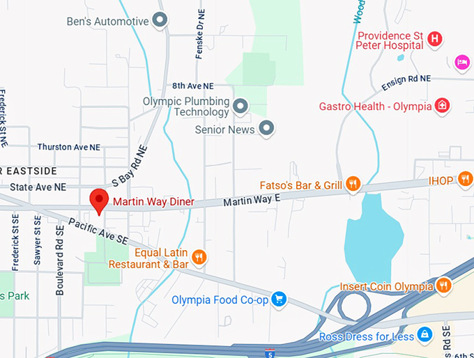 16. martin way diner map