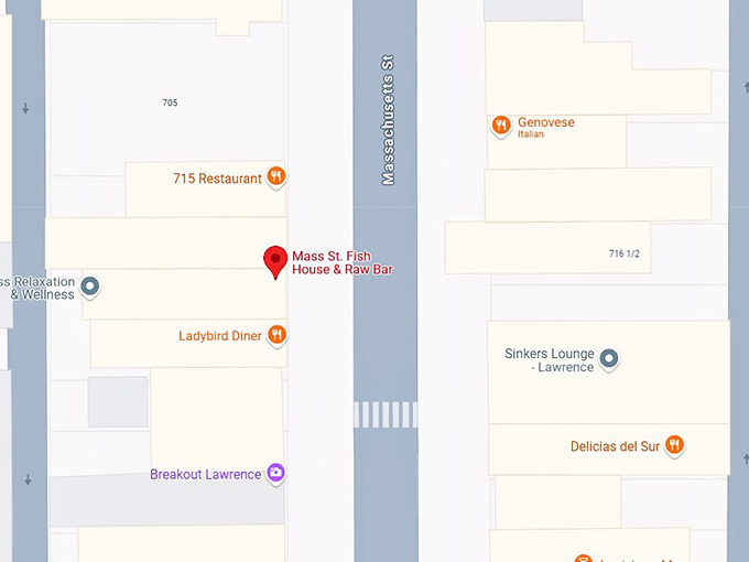 16. mass st. fish house & raw bar map