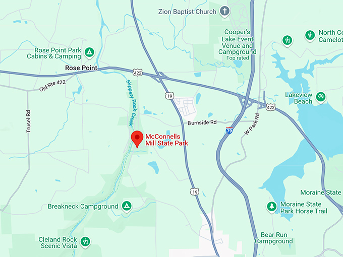 16. mcconnells mill state park map
