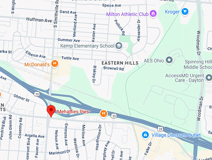 16. mehaffies pies map