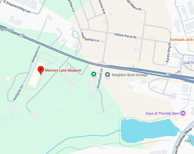 16. memory lane museum map