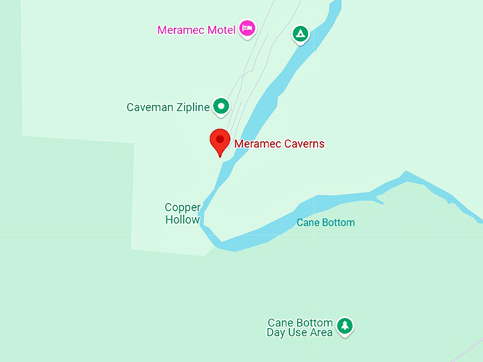 meramec caverns map