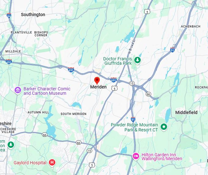16. meriden map