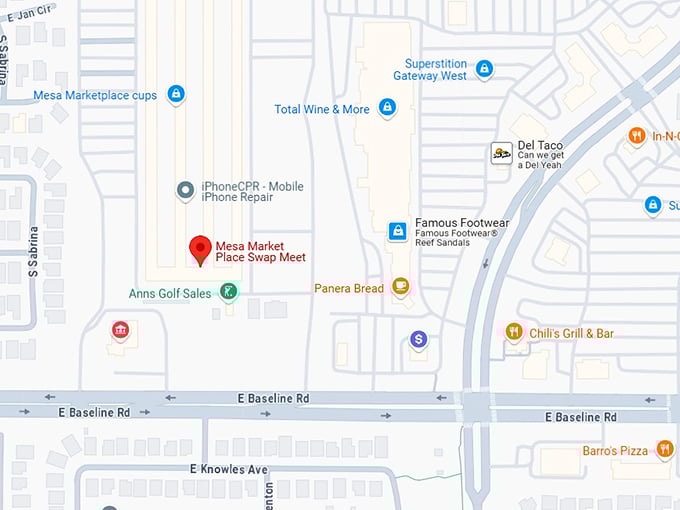 16. mesa market place swap meet map