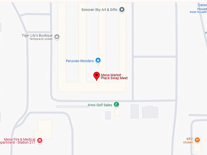 16. mesa market place swap meet map