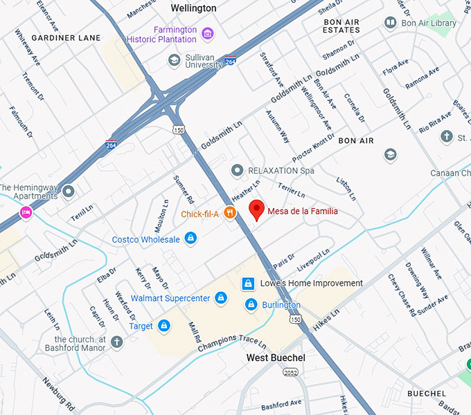 16. mesa de la familia map