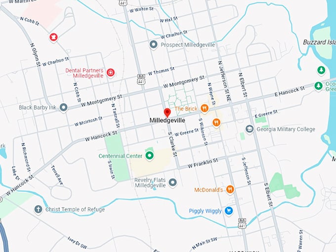 16. milledgeville map
