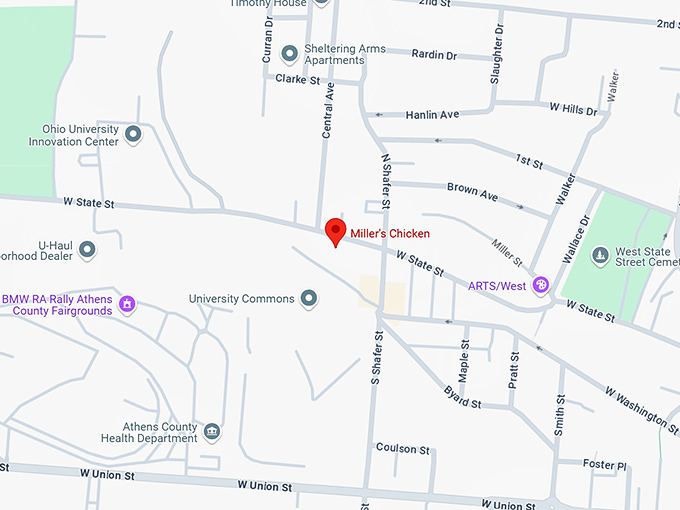 16. miller's chicken map