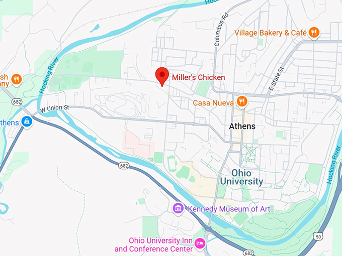 16. miller's chicken map