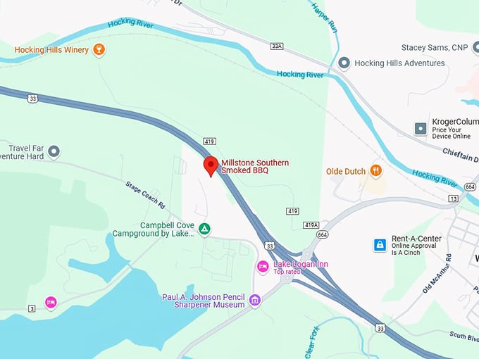 16. millstone southern smoke bbq map