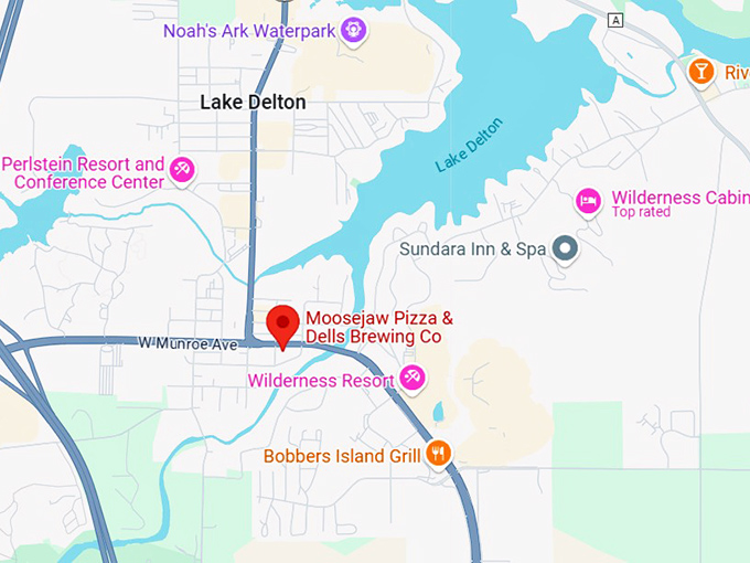 16. moosejaw pizza & dells brewing co. map