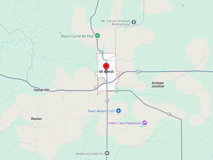 16. mount carroll il map