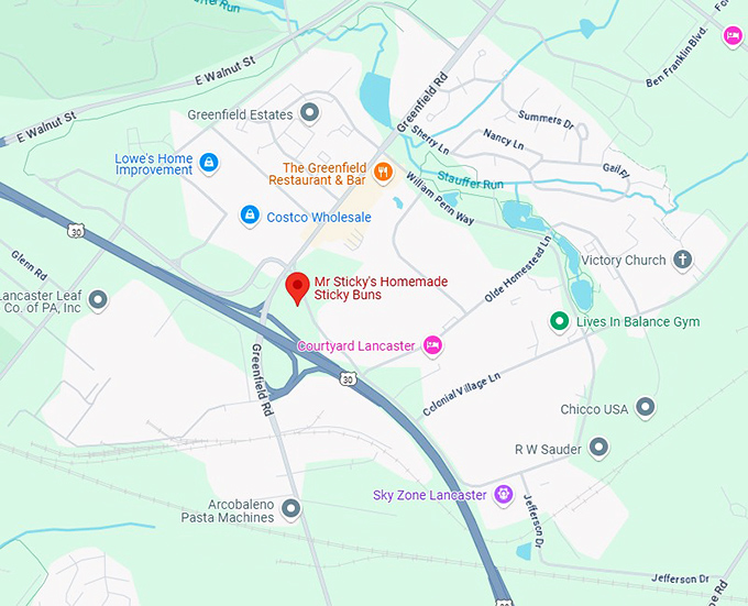 16. mr sticky's homemade sticky buns map