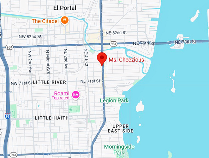 16. ms. cheezious map