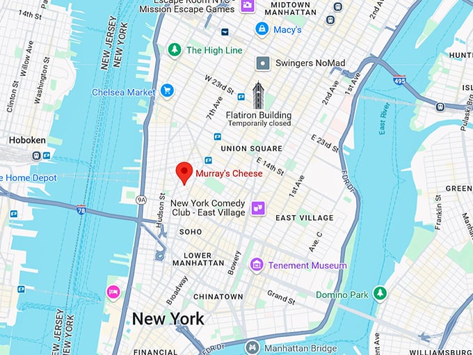 16. murray's cheese map