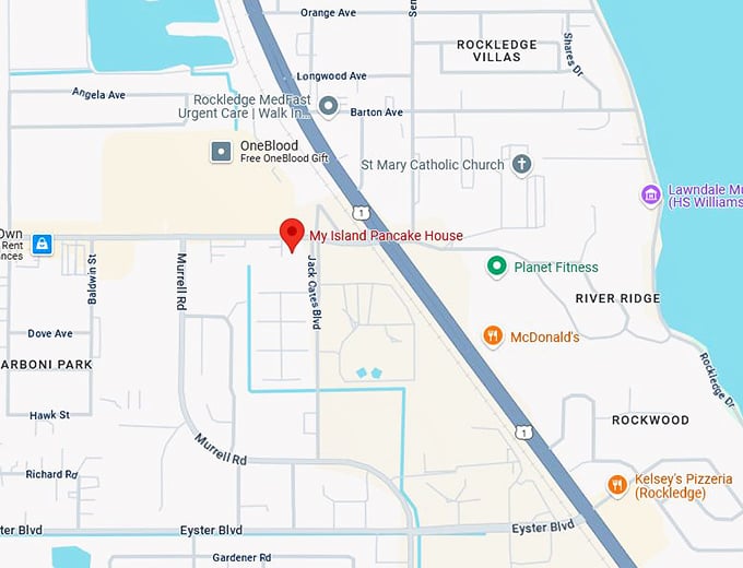 my island pancake house map