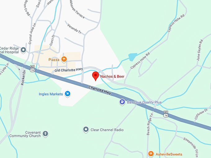 16. nachos & beer map