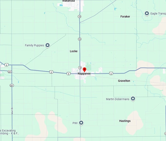 16. nappanee map